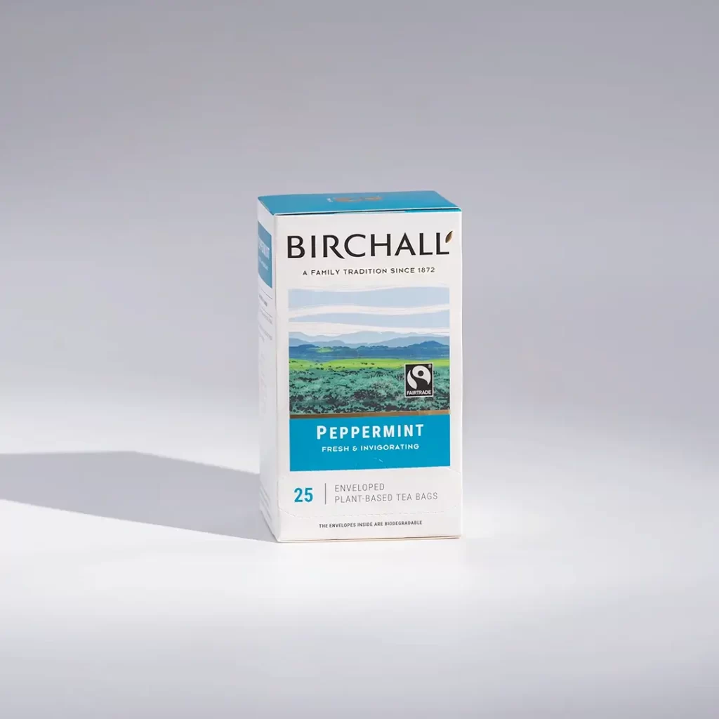 Birchall Peppermint Tea 25 Enveloped Tea Bags - Carita Coffee