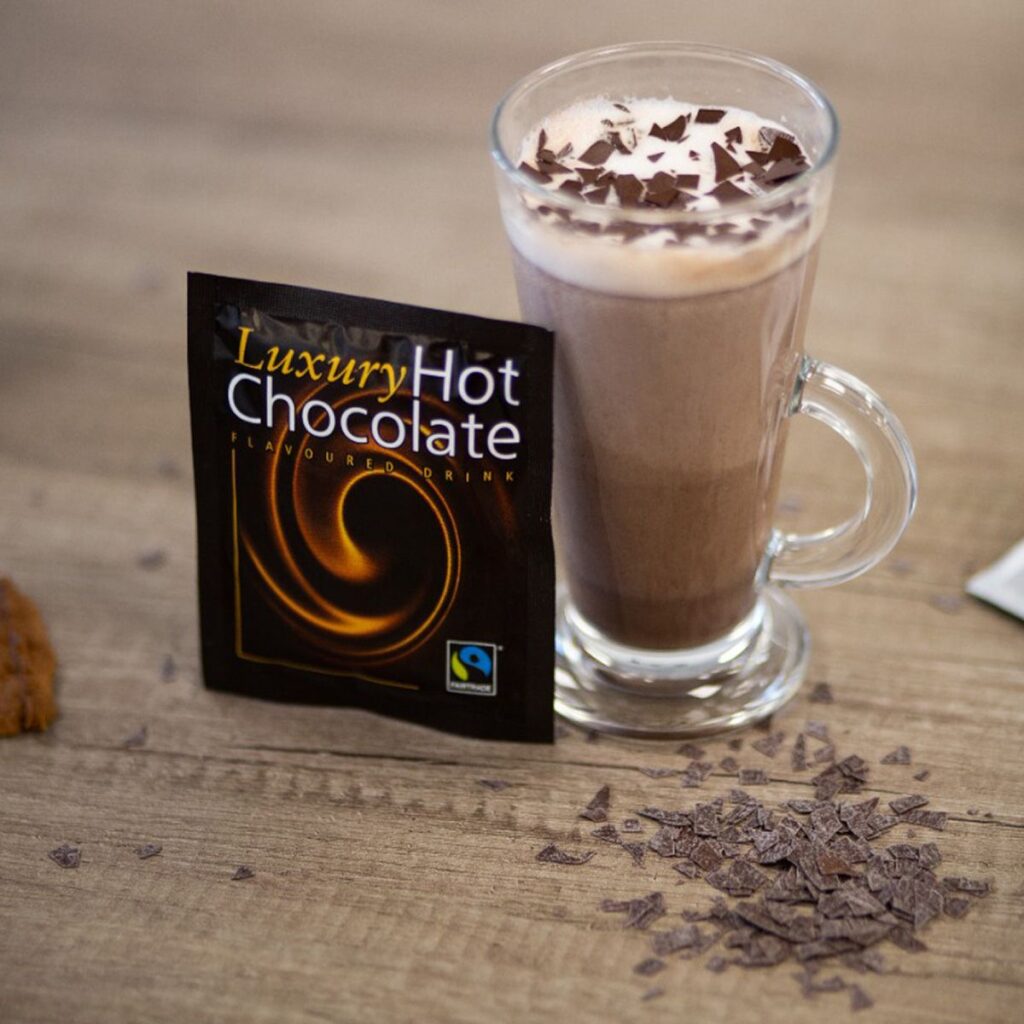 Fairtrade Luxury Hot Chocolate Sachets (Qty 100) - Carita Coffee
